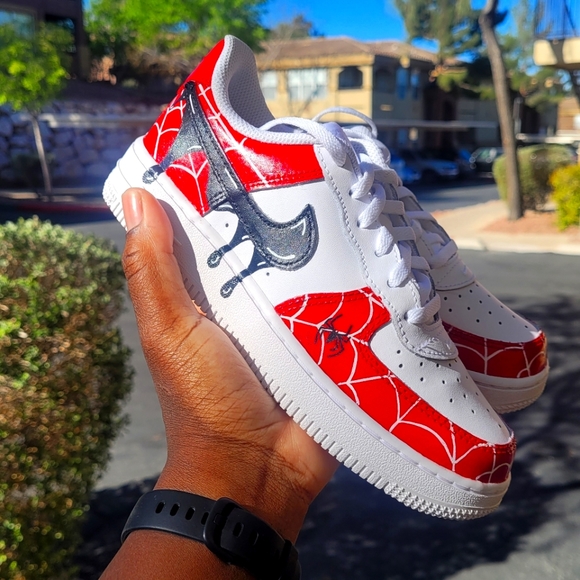 Nike | Shoes | Spiderman Air Force Low Custom Shoe | Poshmark